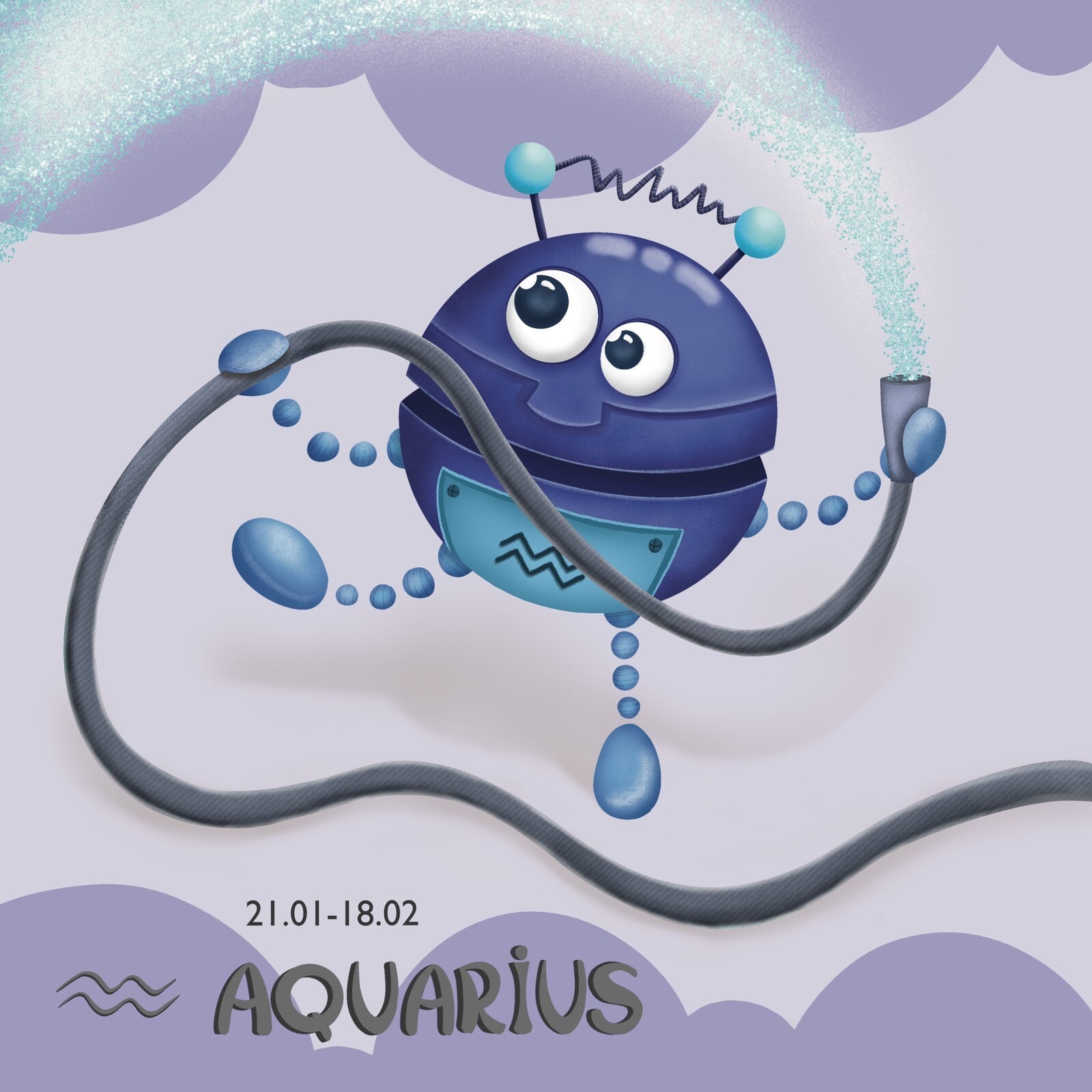 ArtStation - Zodiac signs robots — Aquarius
