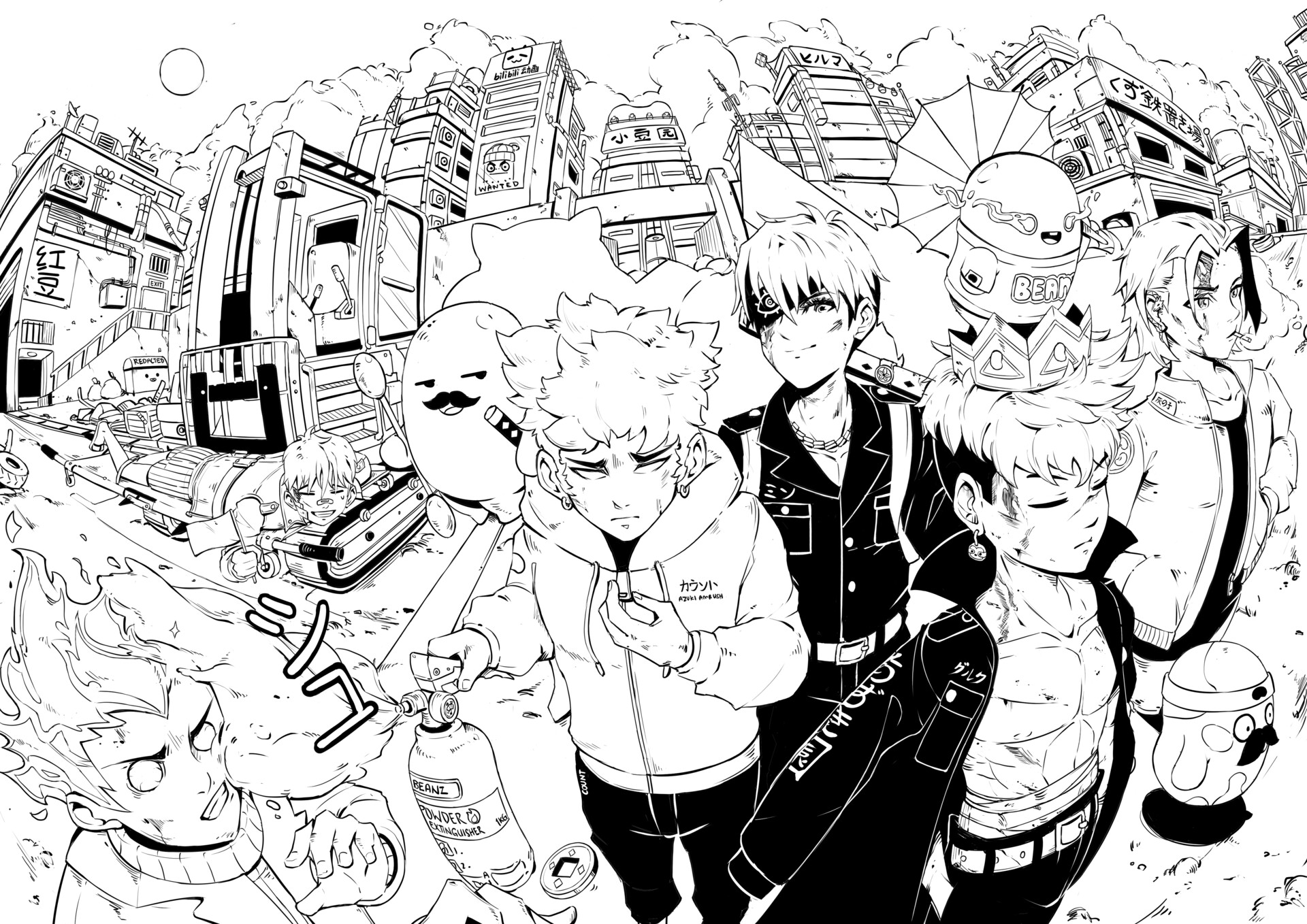 ArtStation - Grok King x Crows Zero | Azuki