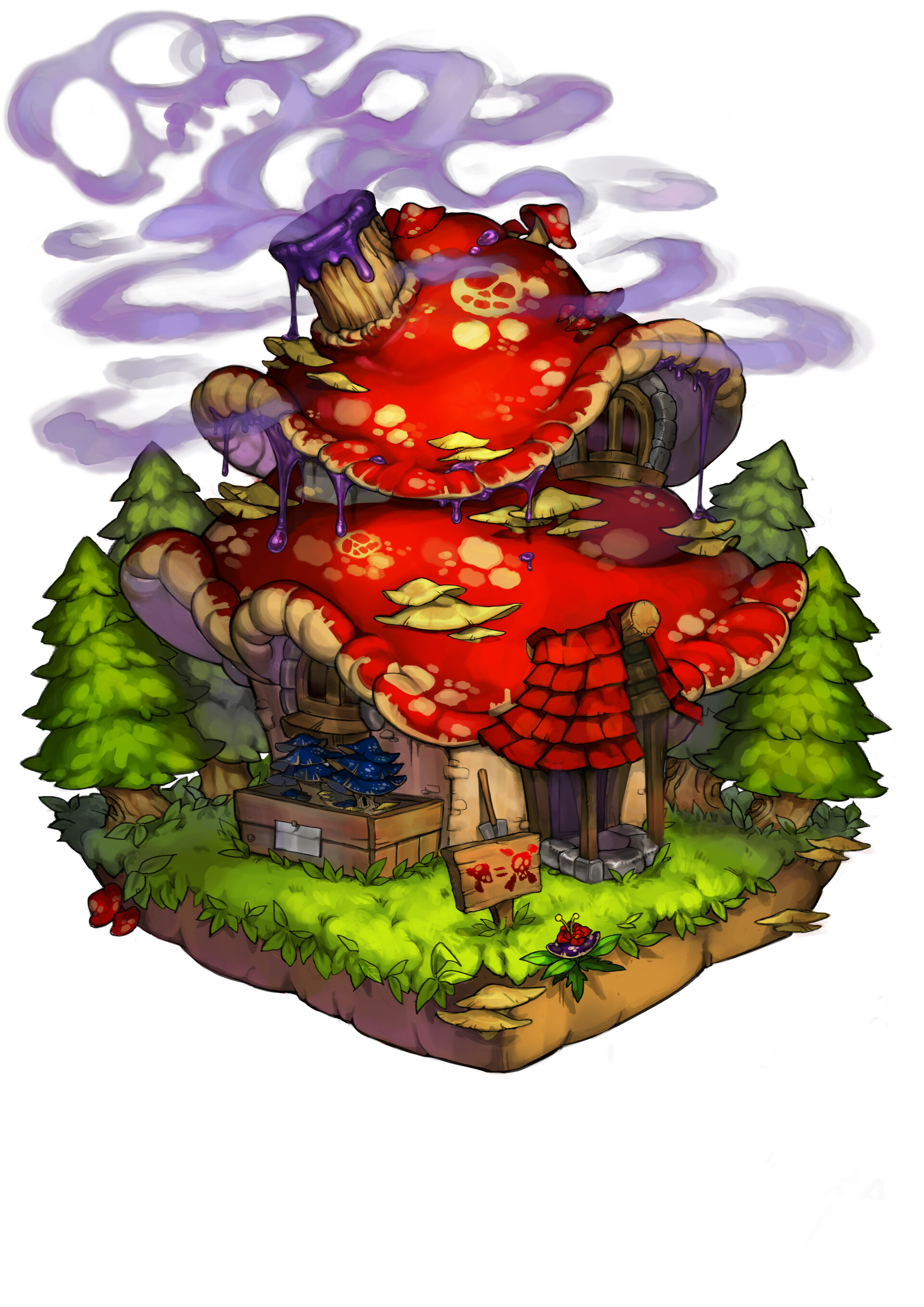 ArtStation - 2018_toadstool_배경