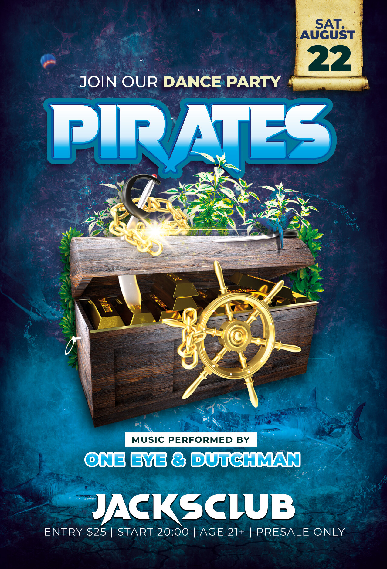 ArtStation - Pirates party flyer