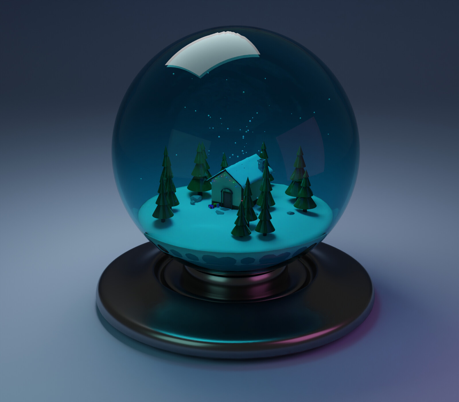 ArtStation - Winter Snow Globe