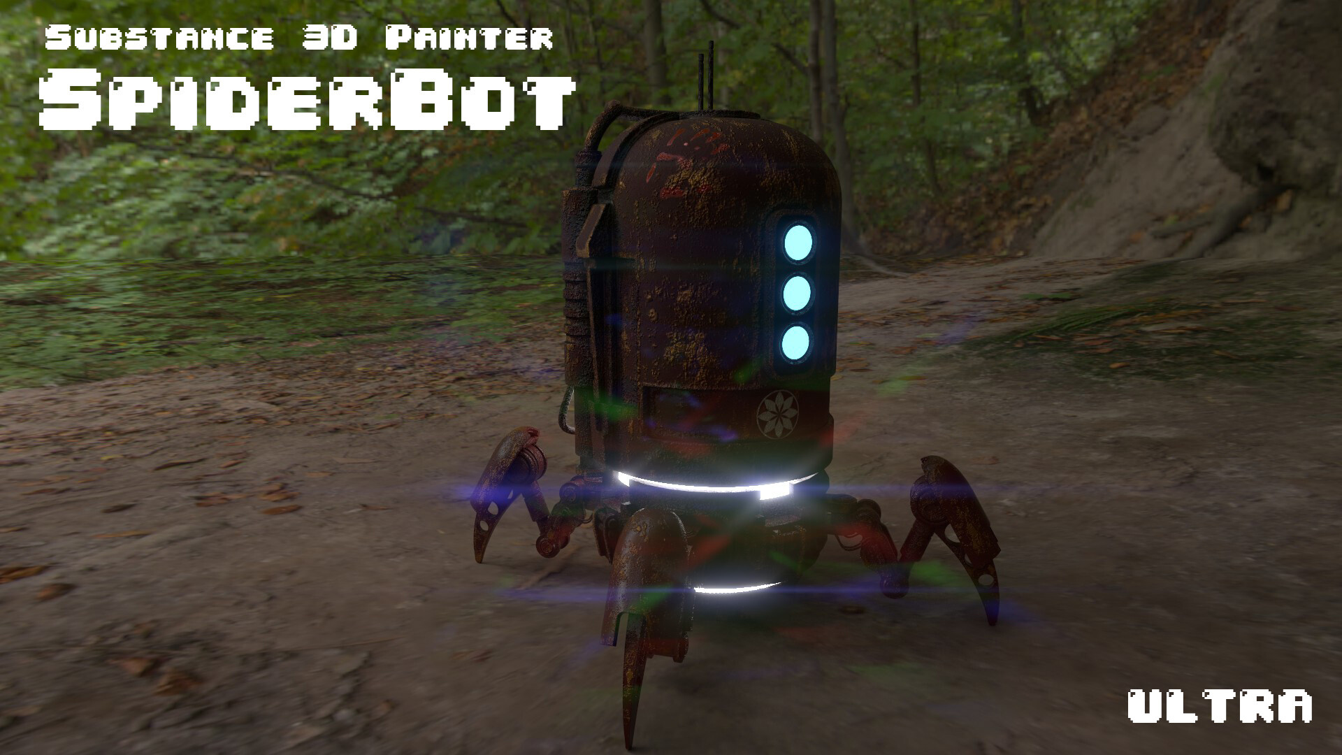 ArtStation - SpiderBot Substance 3D Painter Tutorial