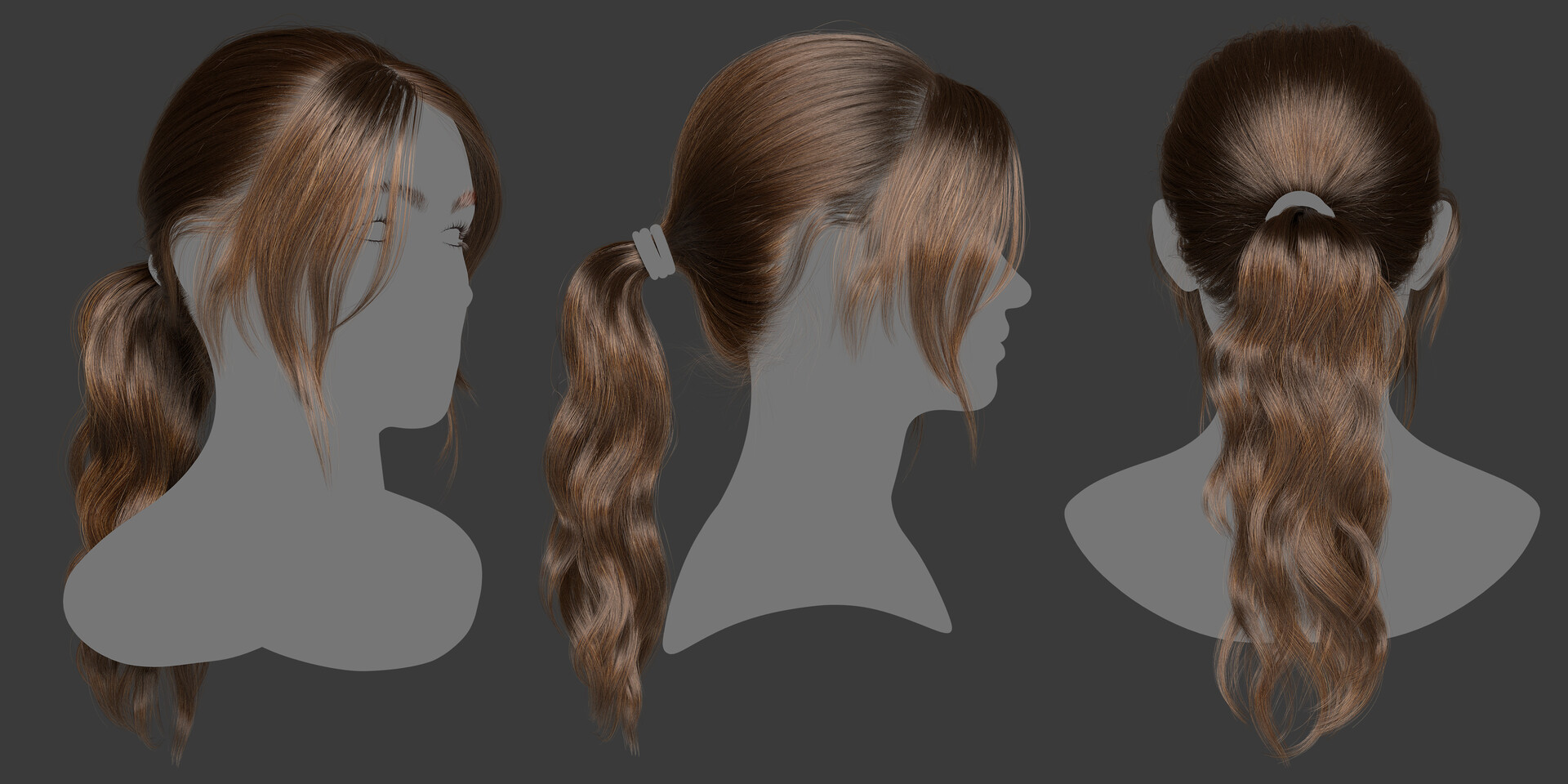 Francesca Crippa - Hair study - ponytail