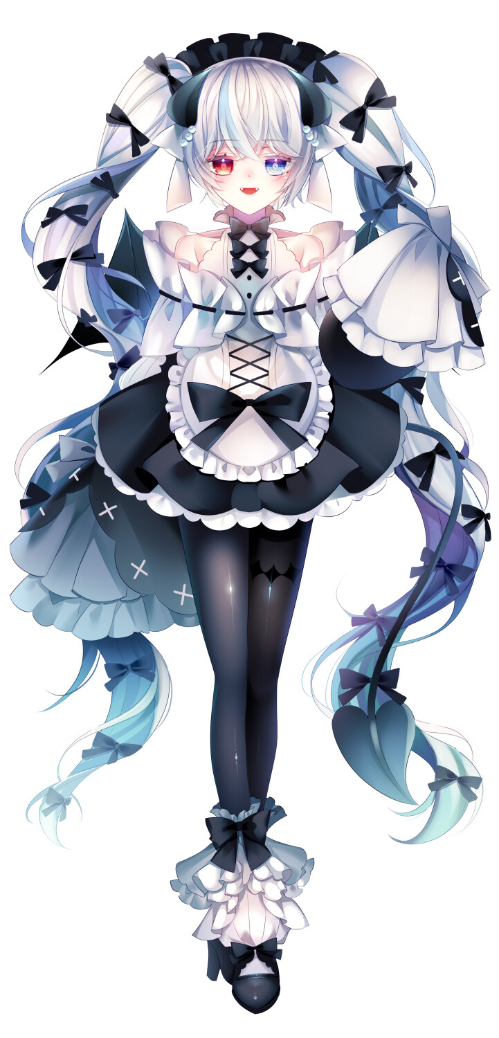 Lilithia - Vtuber Character design - Gothic lolita cute devil