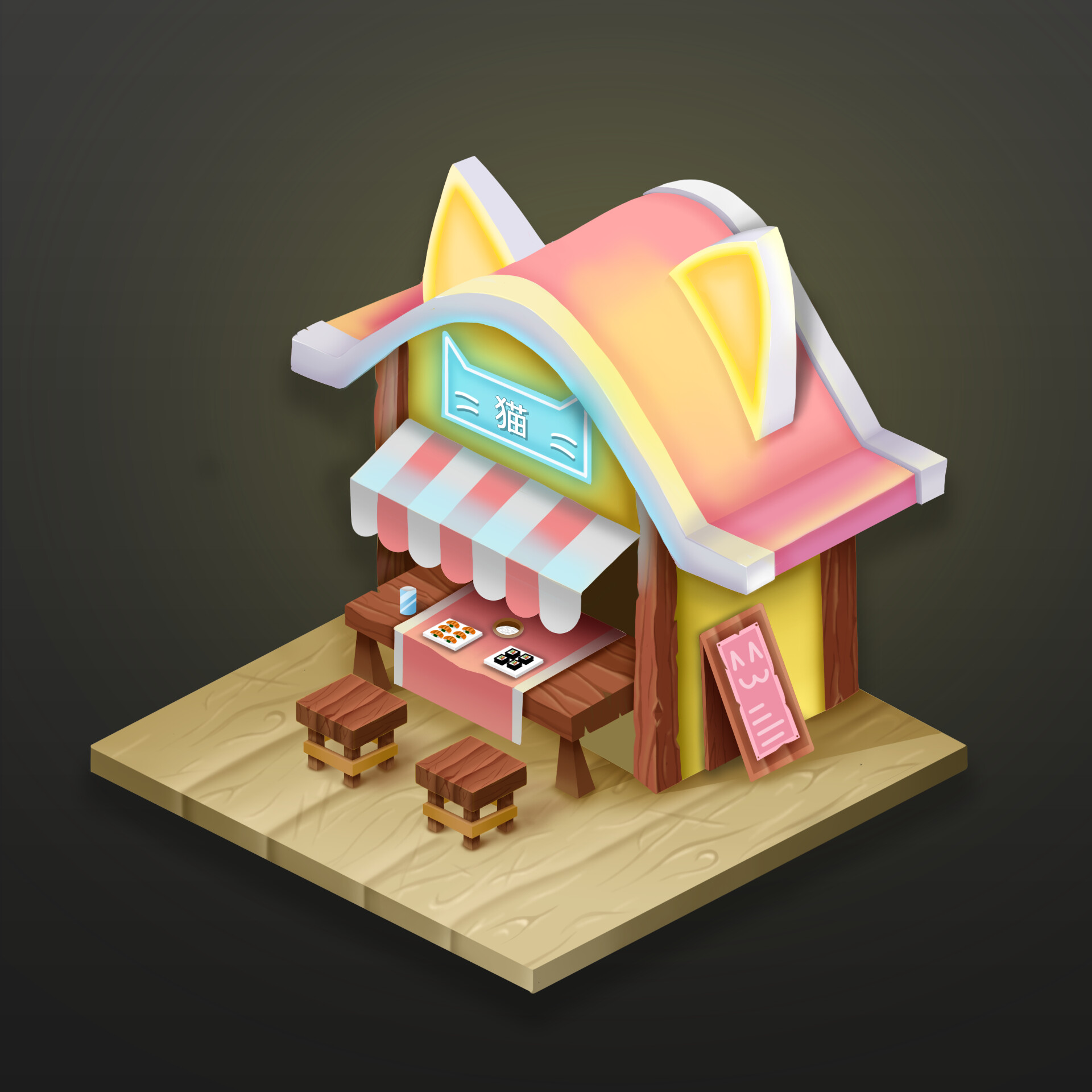 ArtStation - Cat's cafe