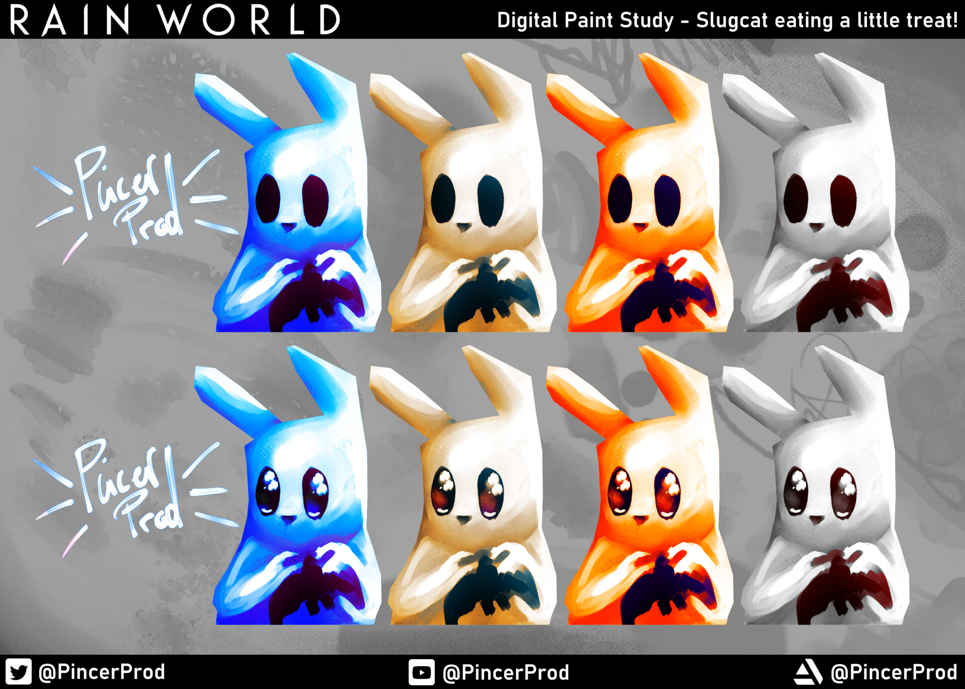 PincerProd - Slugcat - Digital Paint Study [FANART]