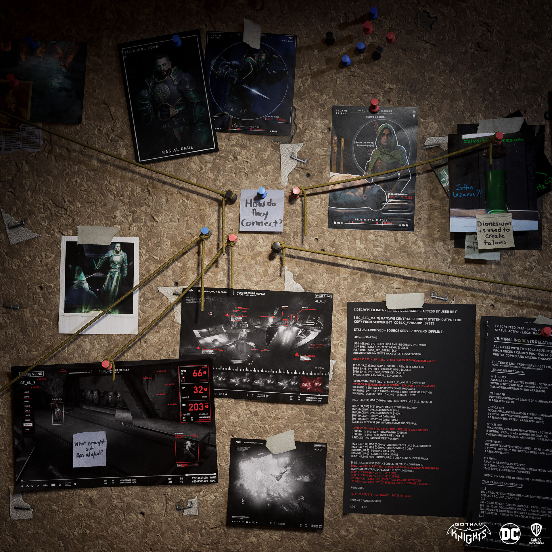 Olivier Primeau - Gotham Knights - Belfry Cinematic Evidence wall Props ...