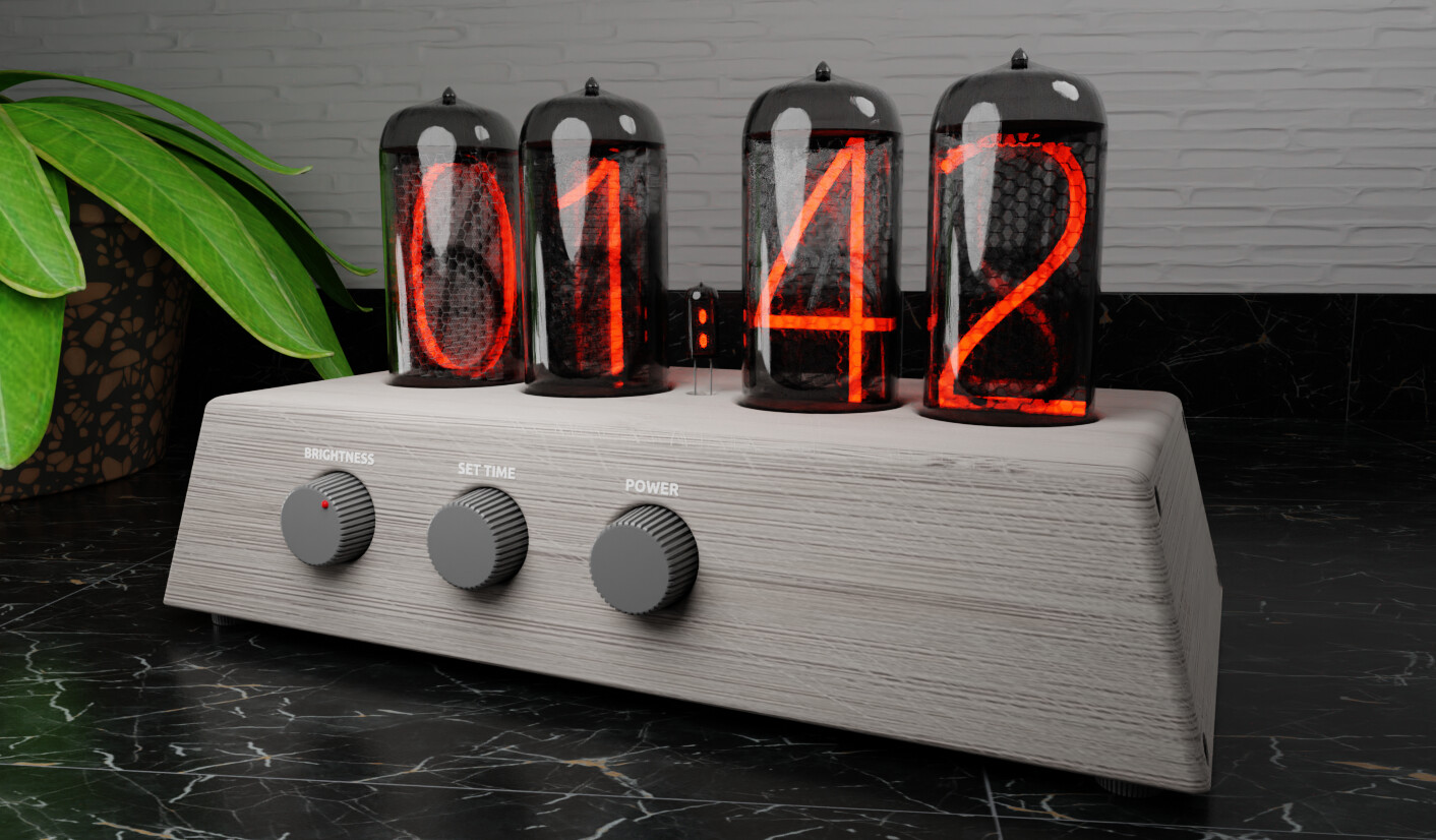 ArtStation - Nixie Tube Clock