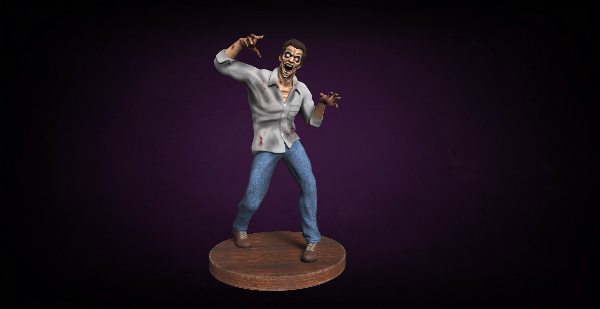 ArtStation - Deadite inspired Zombie Demon for 3D Print - V1