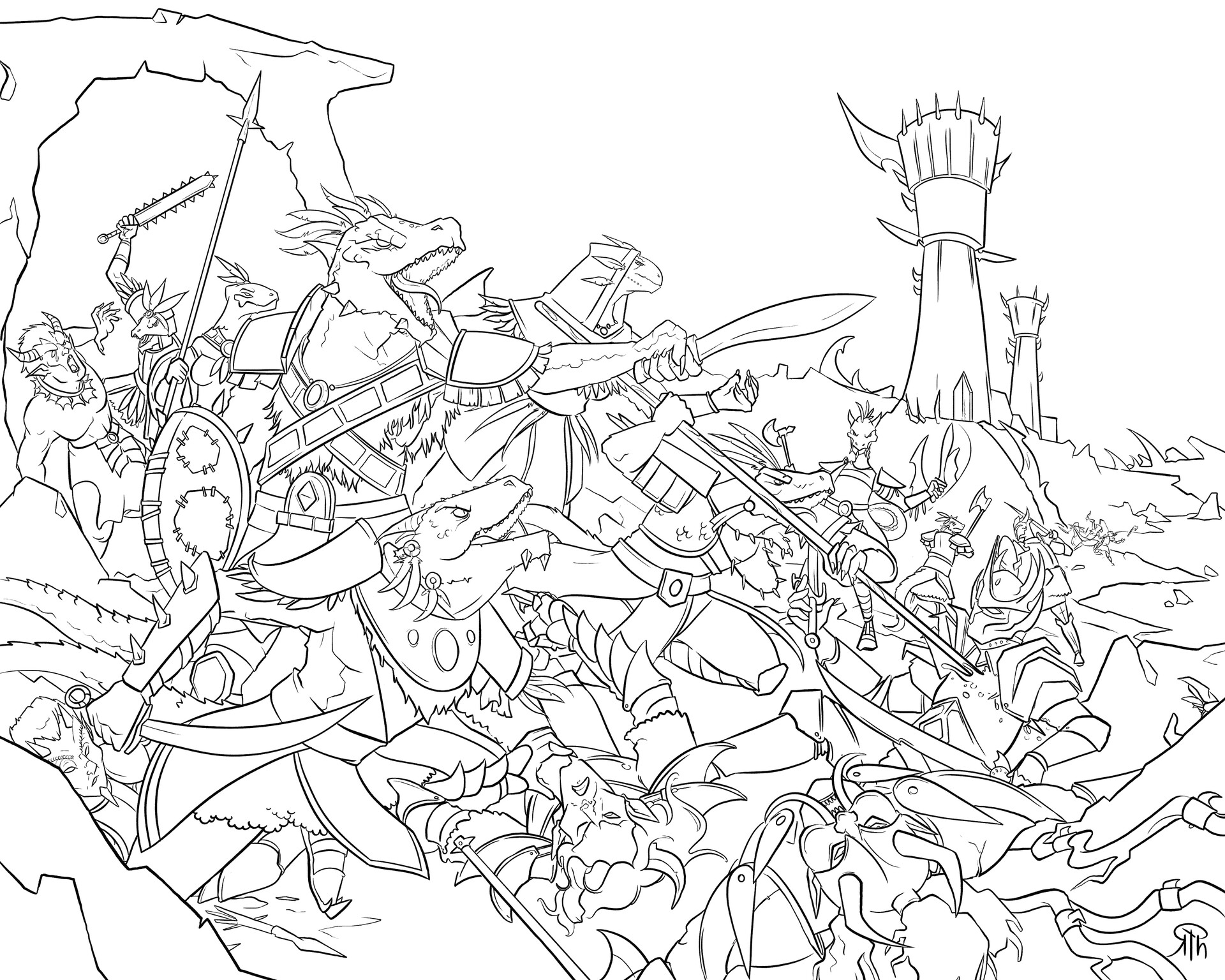elder scrolls coloring pages
