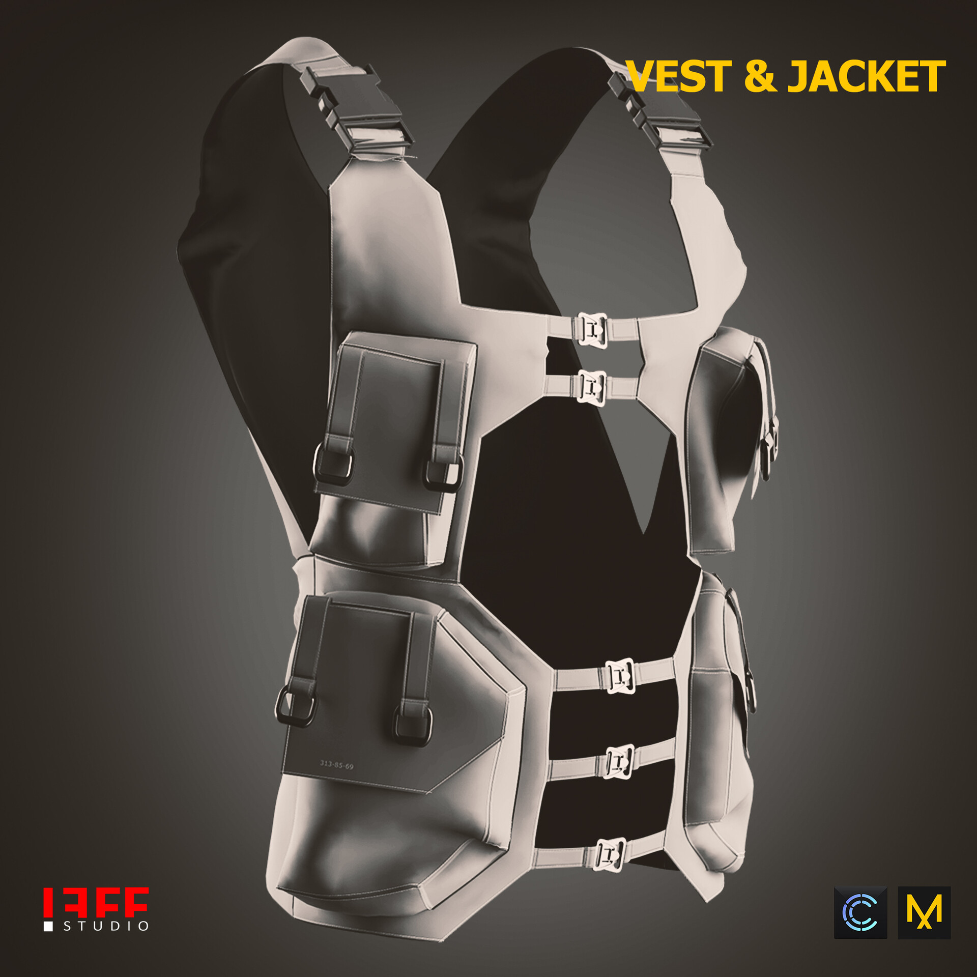 ArtStation - 10 VEST AND JACKET PACK MARVELOUS DESIGNER