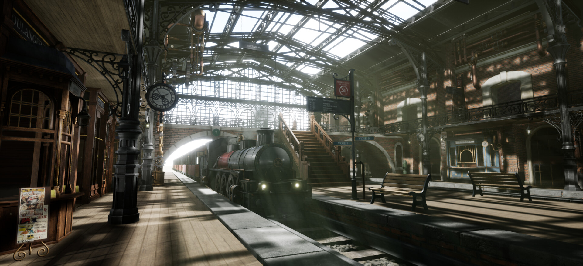 ArtStation - Steampunk train station