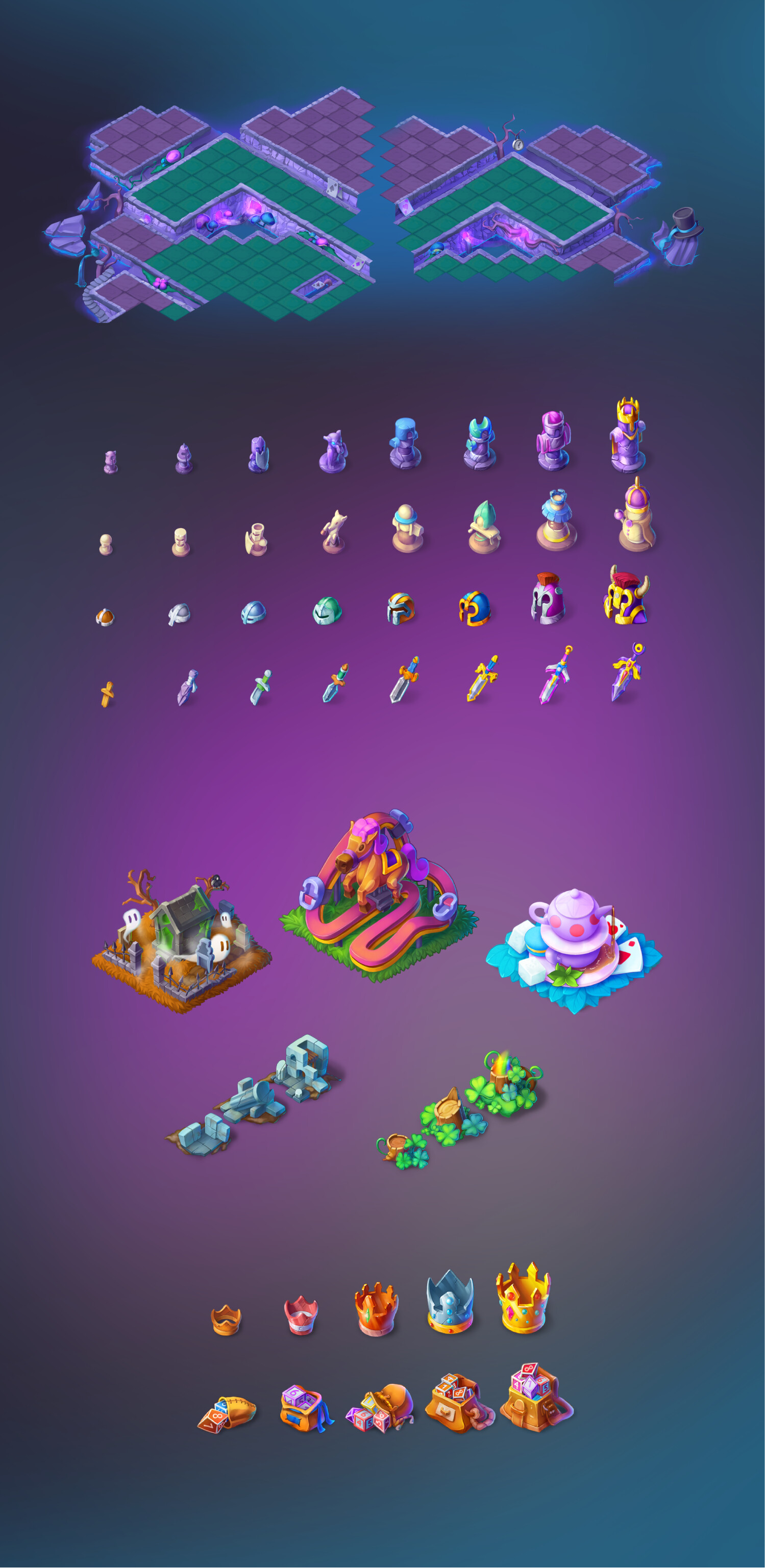 ArtStation - Items for Evermerge game