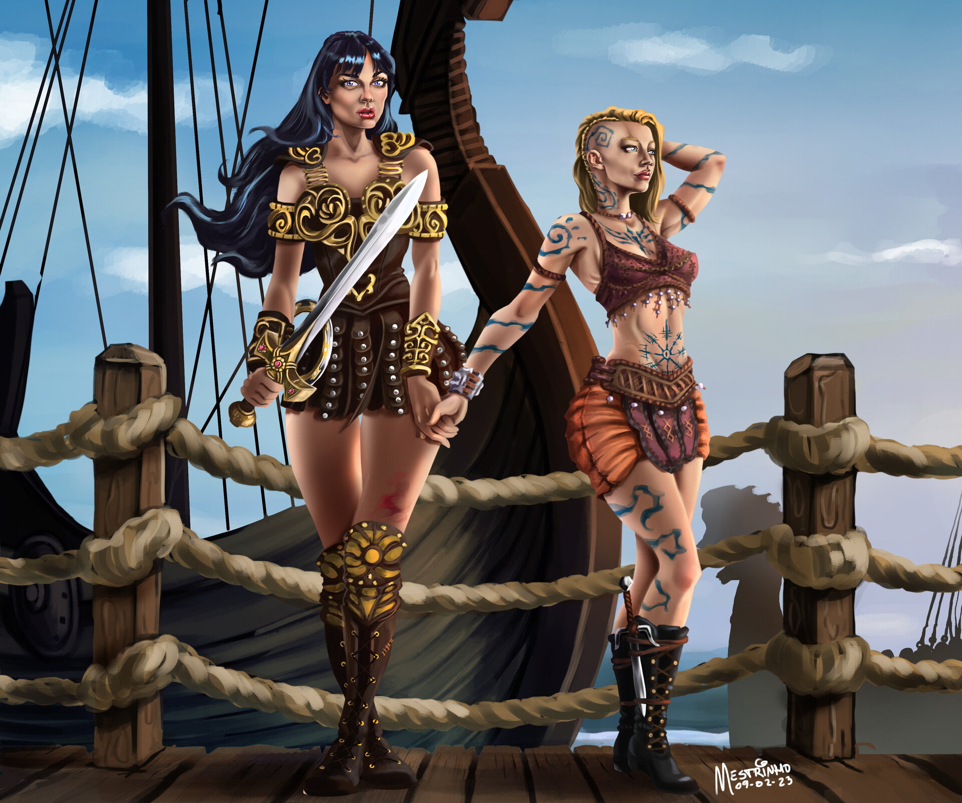 ArtStation - Xena e Gabrielle