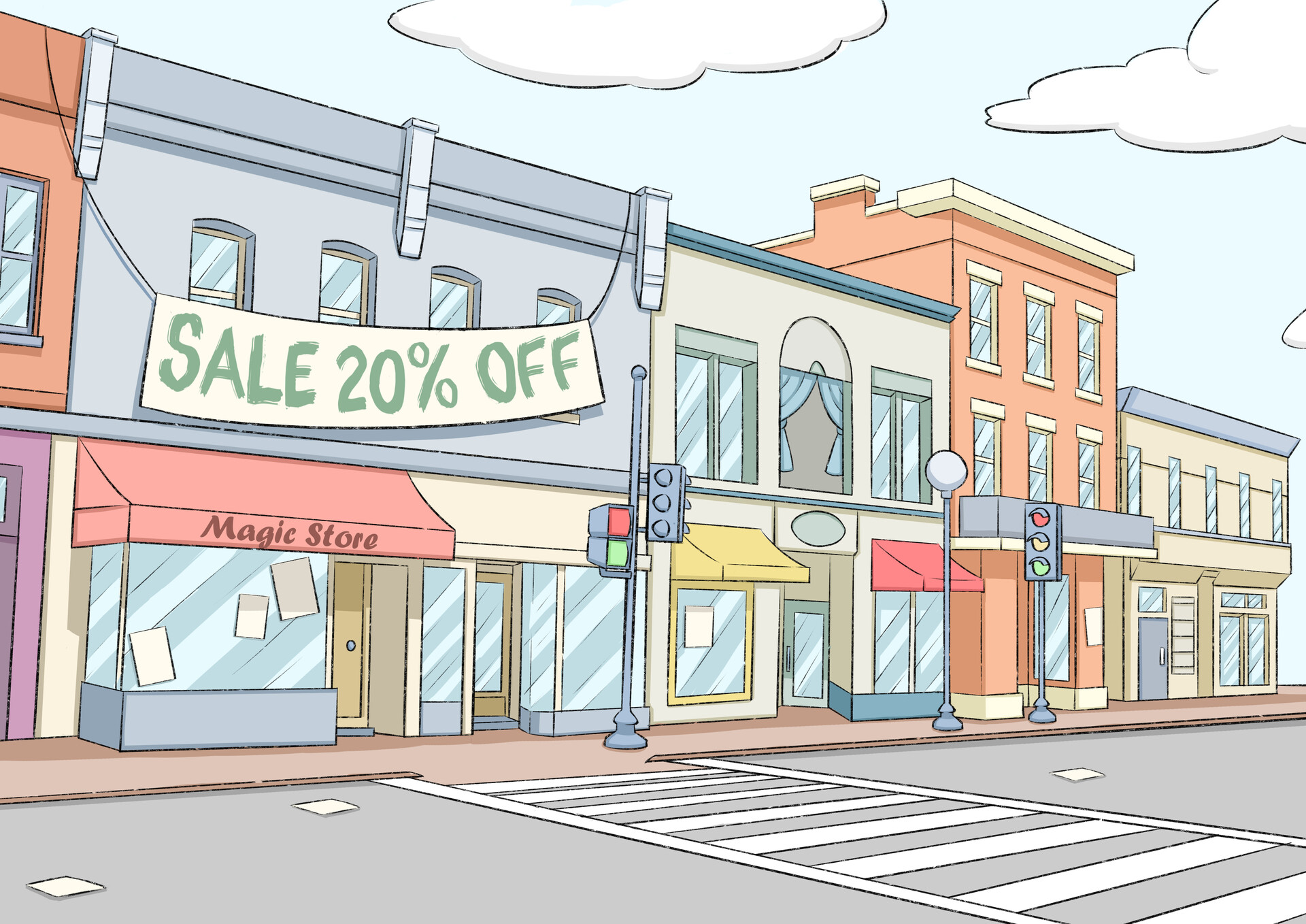 ArtStation - Layout Design #2 The Store Front