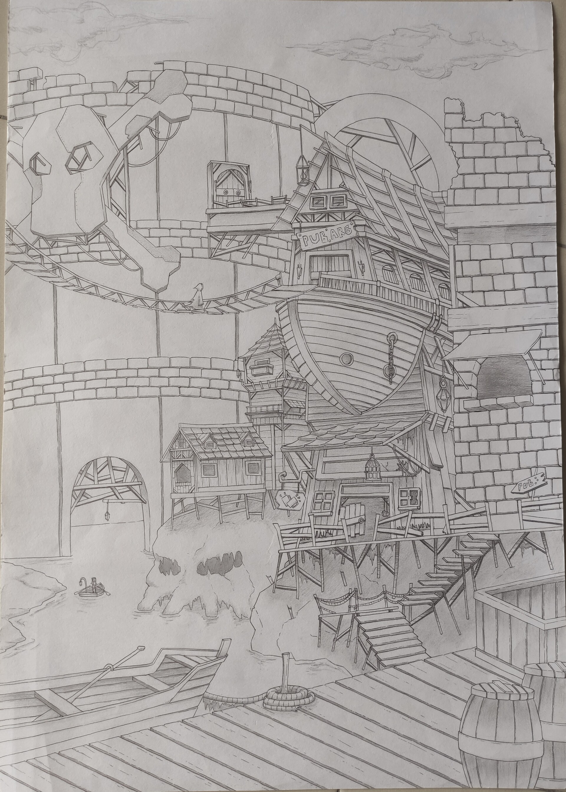 ArtStation - Layout Design #9 The Pirate Island