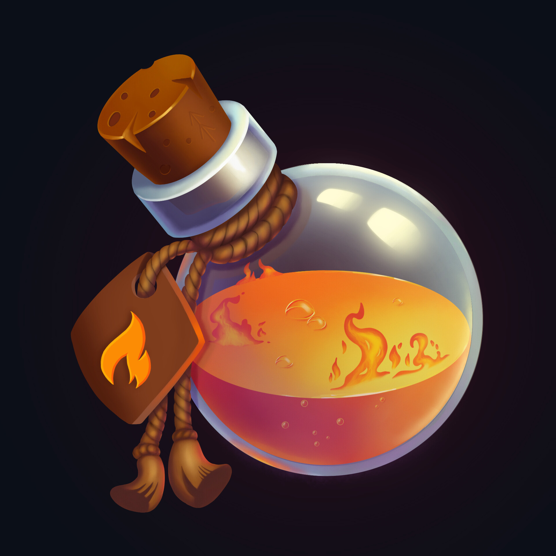 ArtStation - Potion props in casual game style