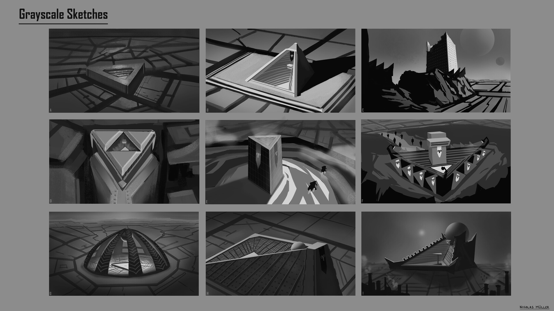 Nicolas Müller - Environment Design - Harkonnen Gladiator Arena (DUNE)