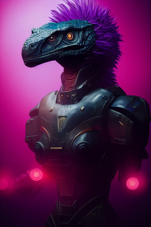 Zack Wayfarer - Cyberpunk Humanoid Raptor Soldiers, MJ