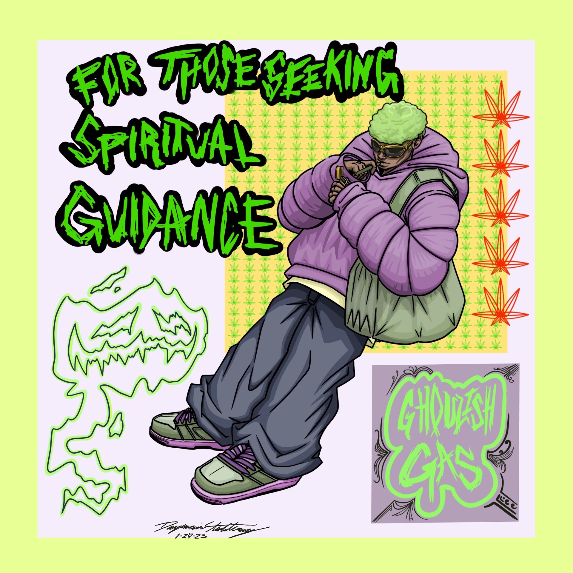 ArtStation - “GHOULISH GAS” - character design piece - 1/27/23