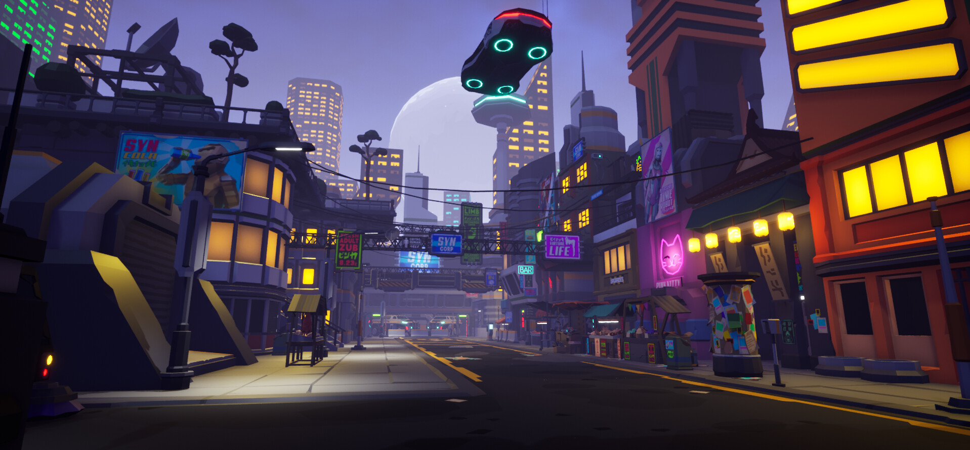 ArtStation - futuristic ue4 low poly sci-fi level design