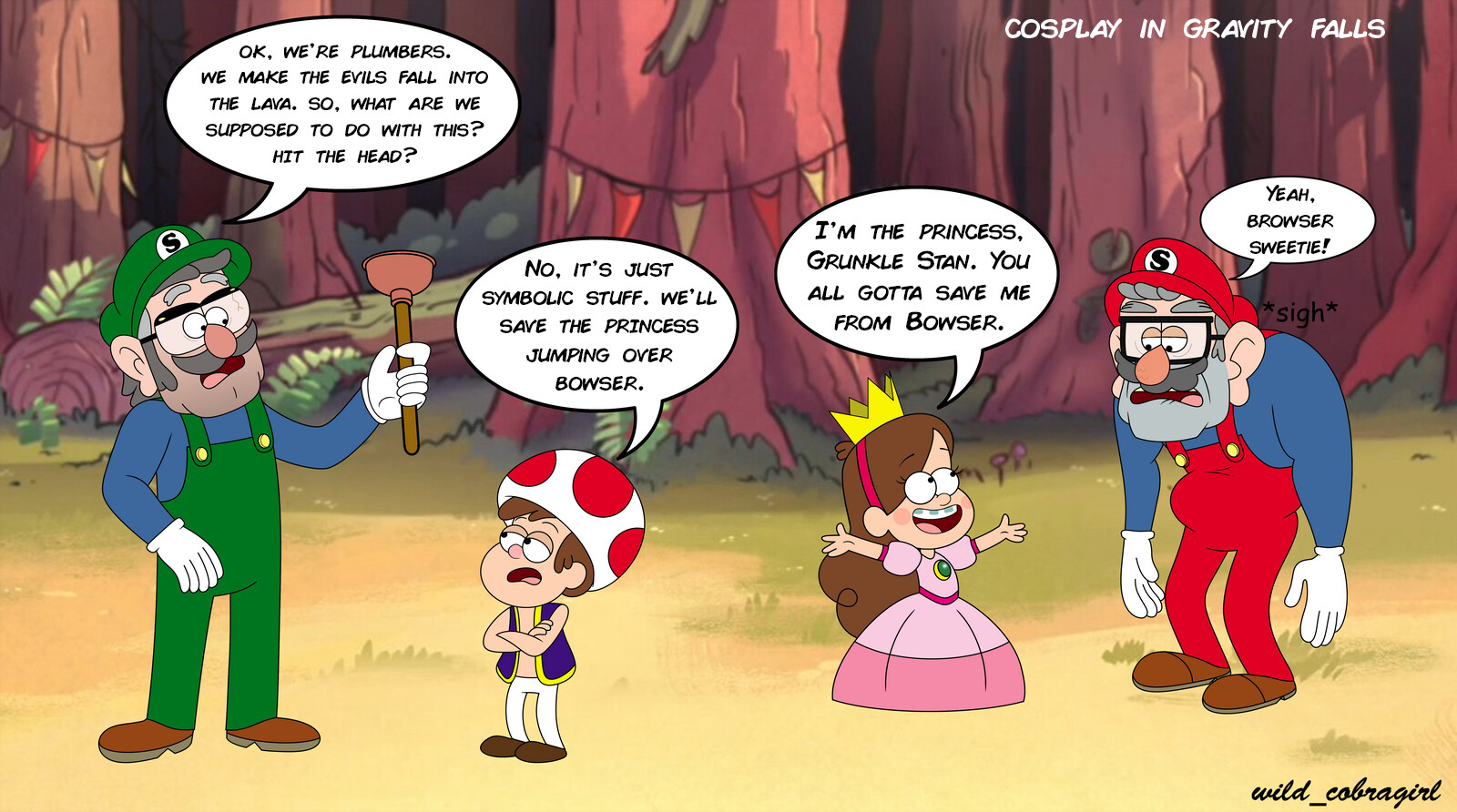 ArtStation - Cosplay in Gravity Falls