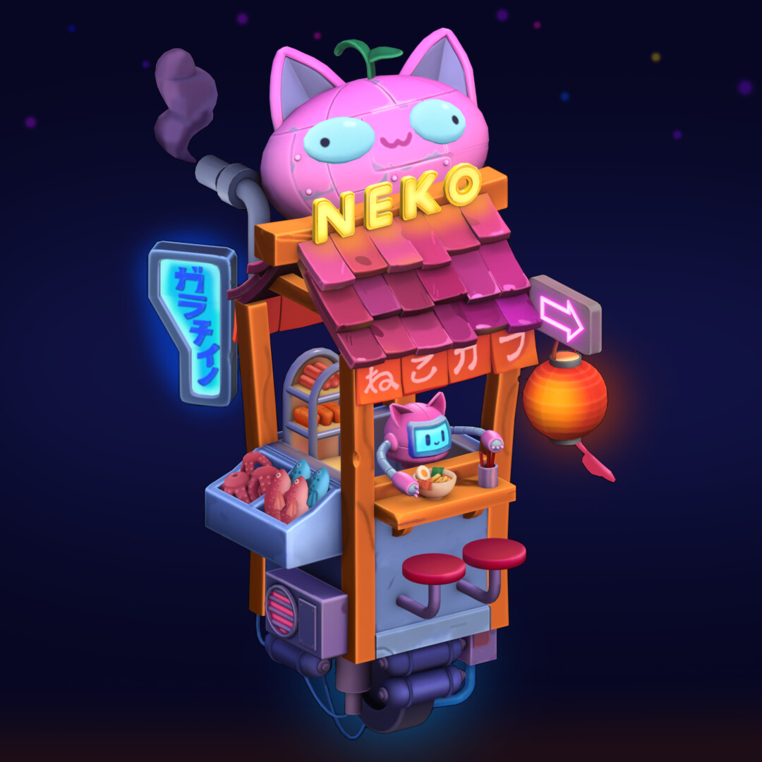 ArtStation - Neko cafe