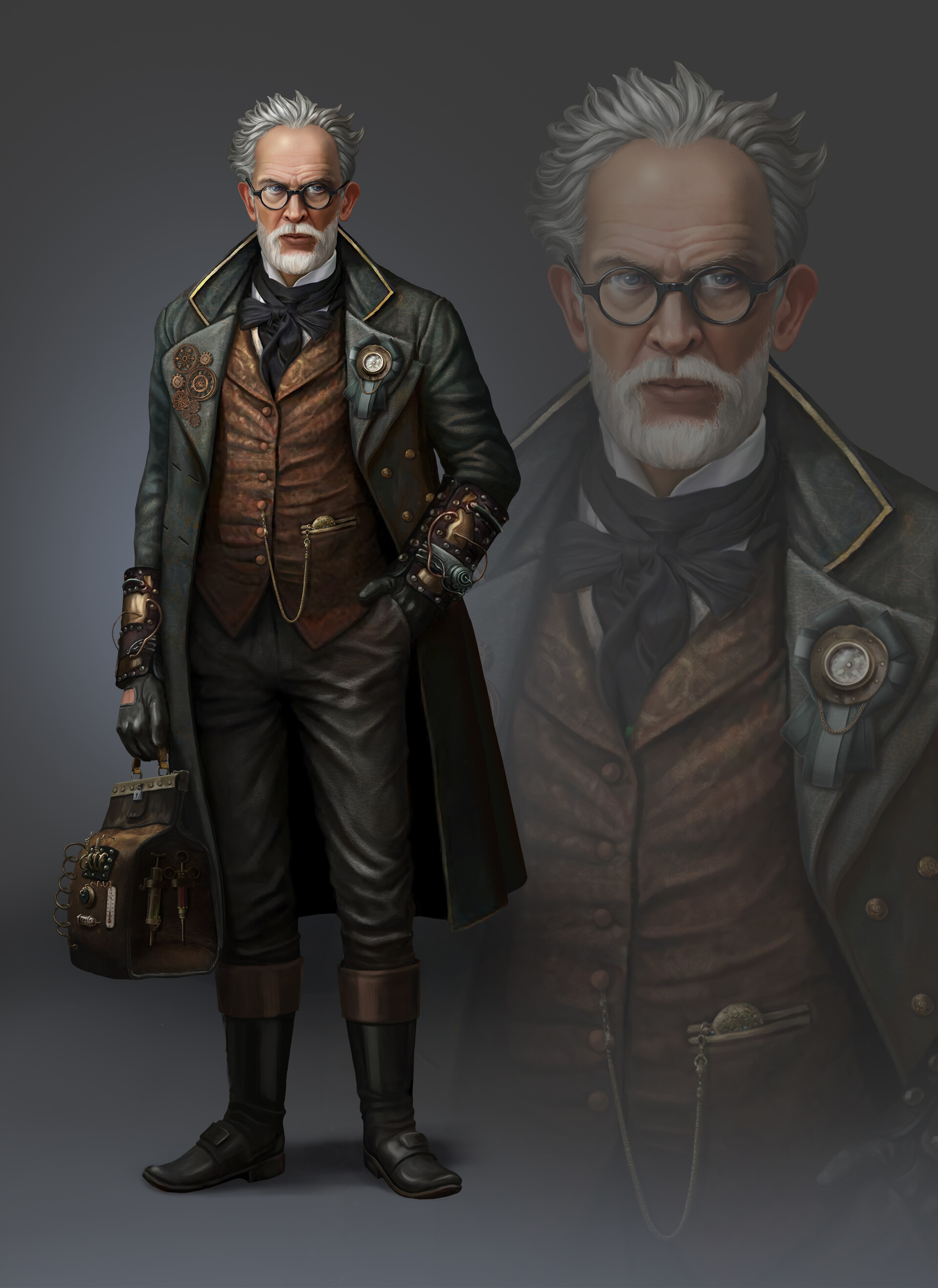 ArtStation - Steampunk doctor novel character ArtStation - Steampunk doctor novel character