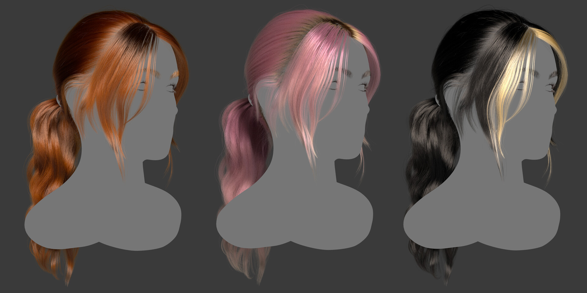 Francesca Crippa - Hair study - ponytail