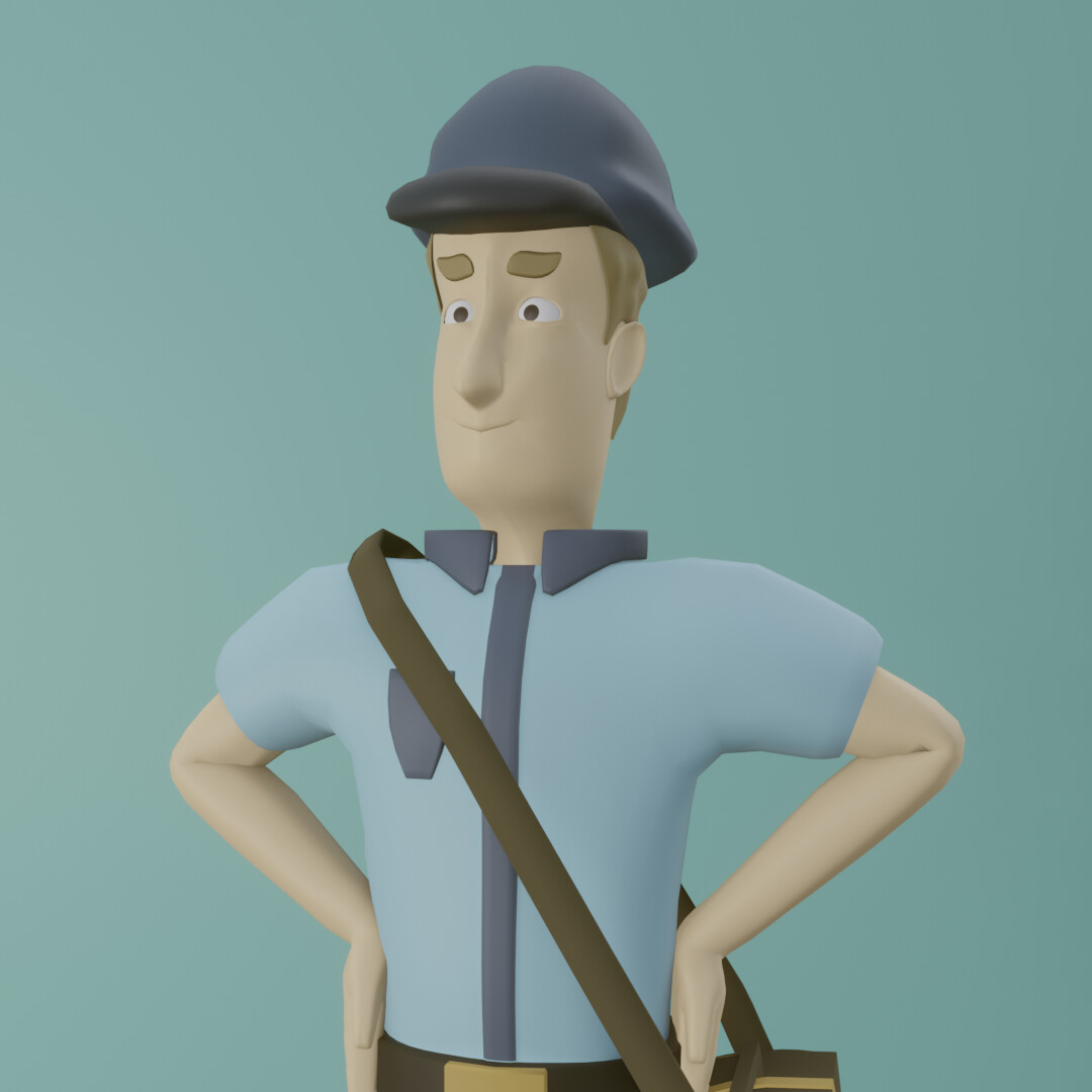 ArtStation - Short Animation : The Mailman and The Mailbox