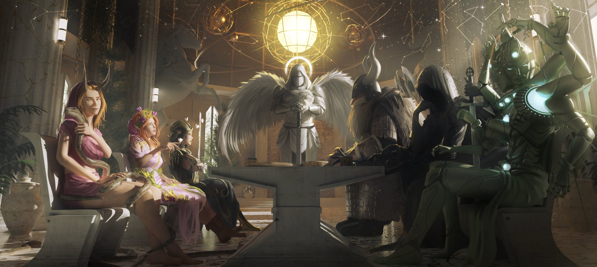 ArtStation - Pantheons DnD Commission