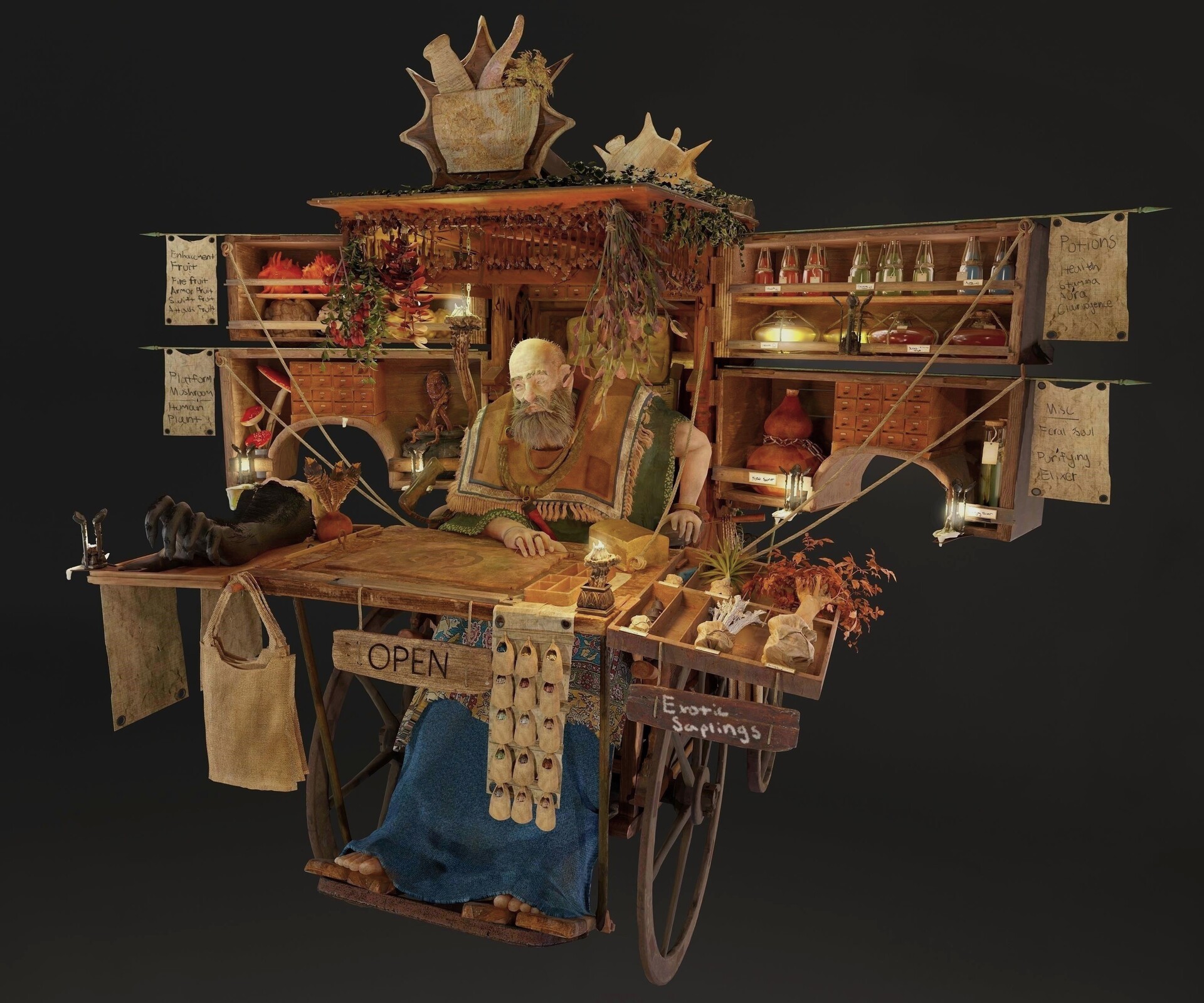ArtStation - Wheelchair Apothecary