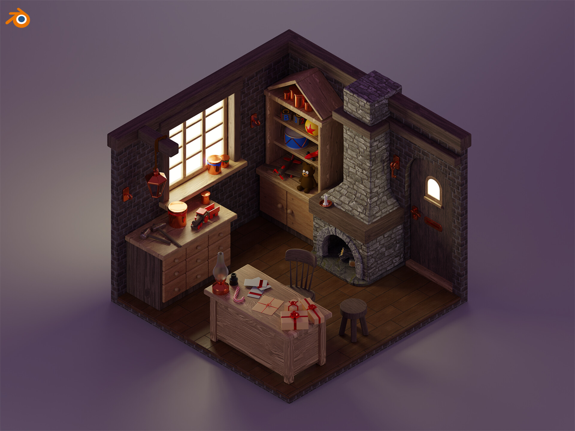 ArtStation - Stylized Cabin