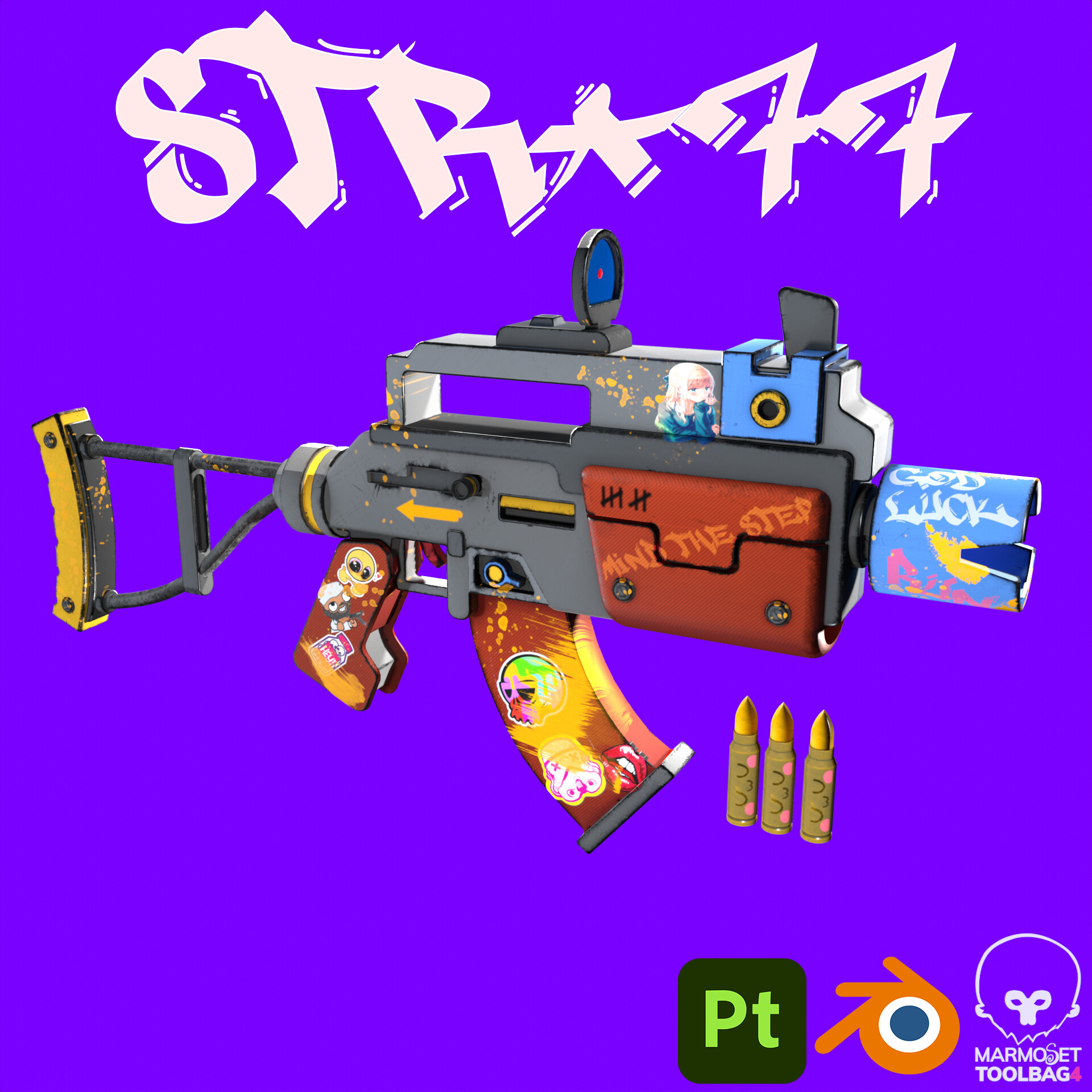 ArtStation - STR-77 Rifle