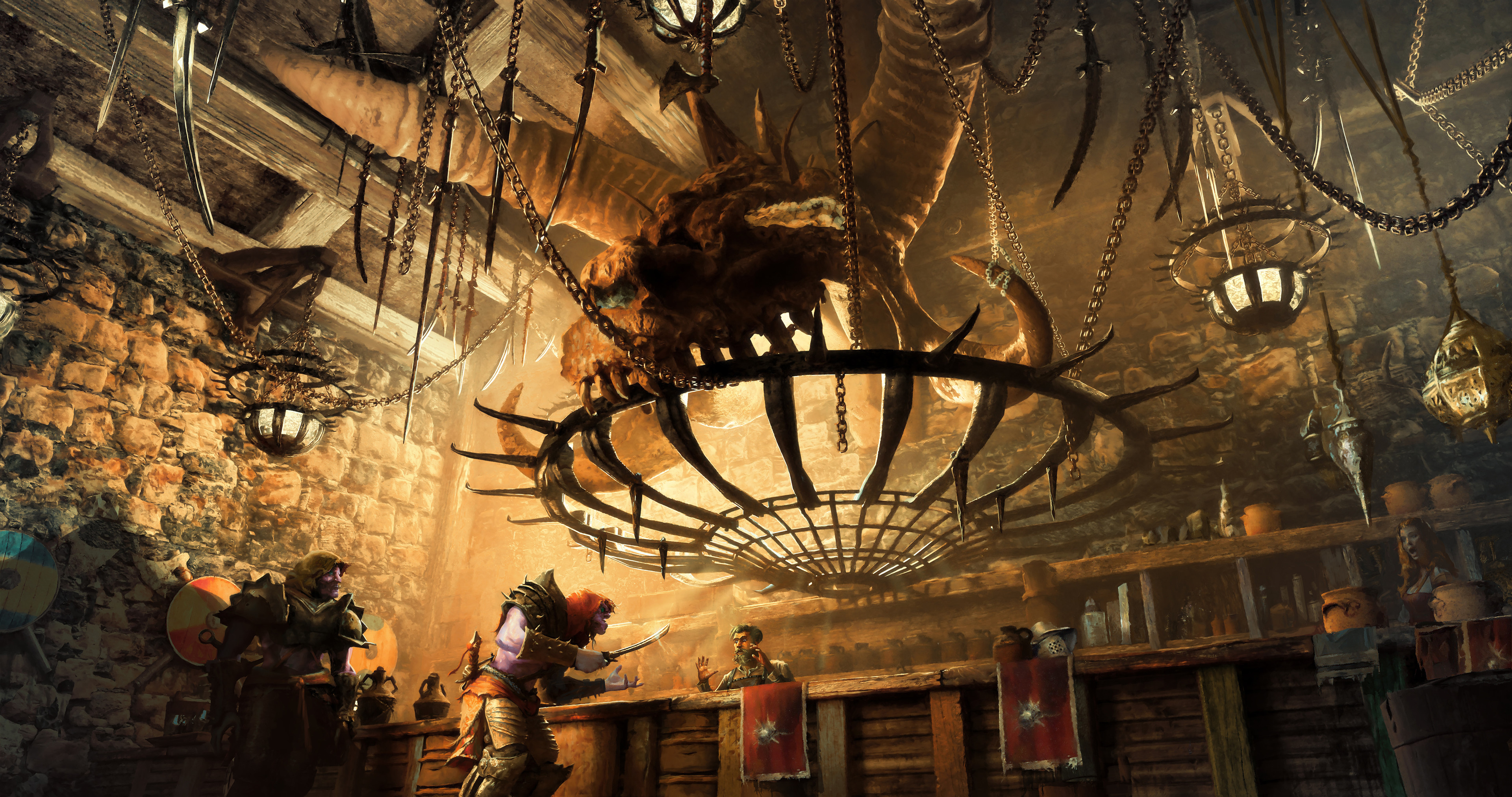 Trouble at the Tavern, by Cornelius Cockroft : r/ImaginaryTaverns