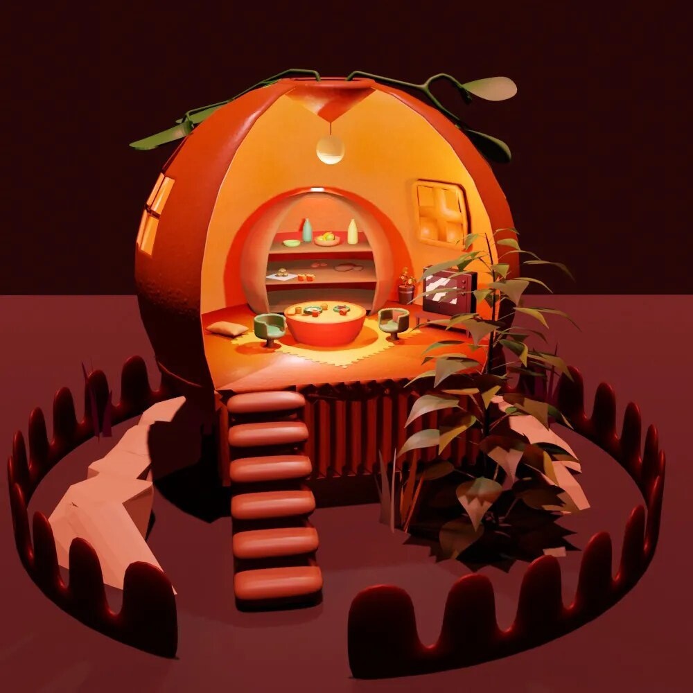 ArtStation - Orange house