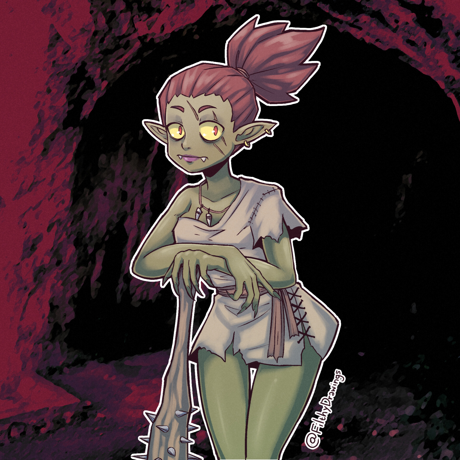 ArtStation - Human-Sized Goblin Girl