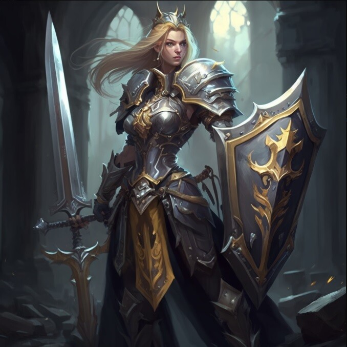 ArtStation - Female Paladin Queen