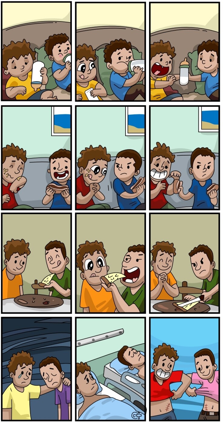 ArtStation - comic strip about real friendship