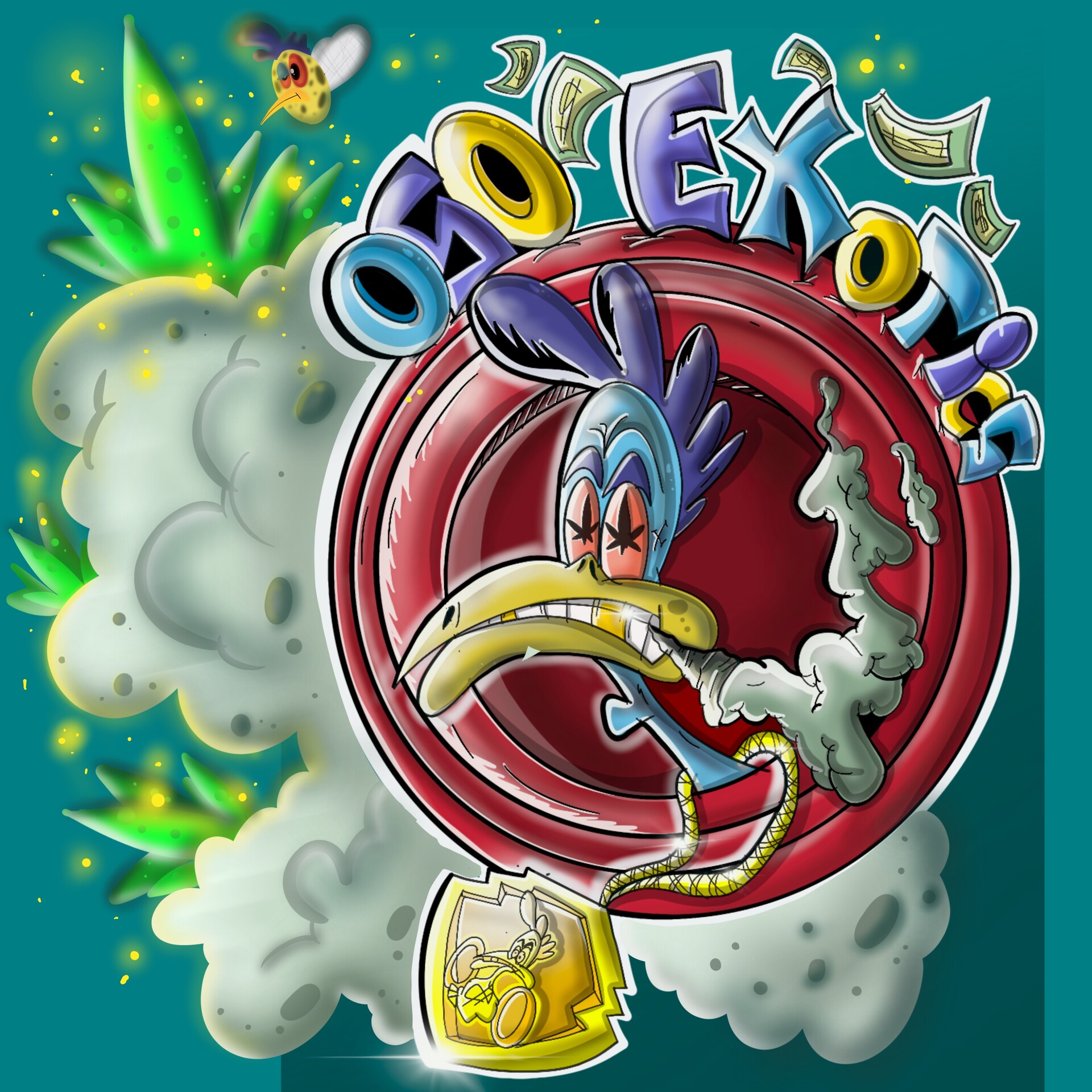 ArtStation - New version of the Road Runner “Oso Exotics” for weed strain