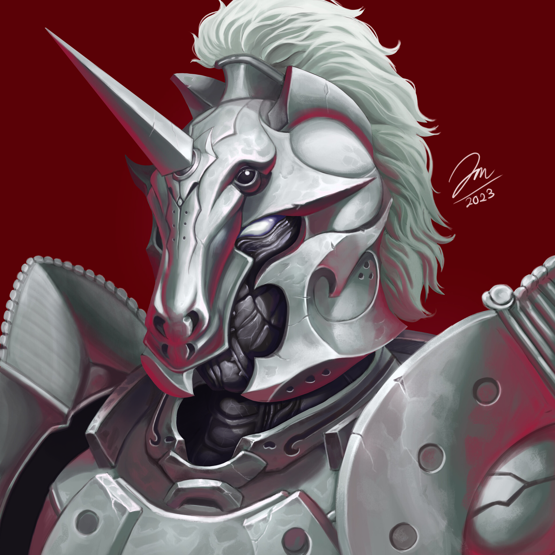 ArtStation - Horse Orphnoch Painting Study