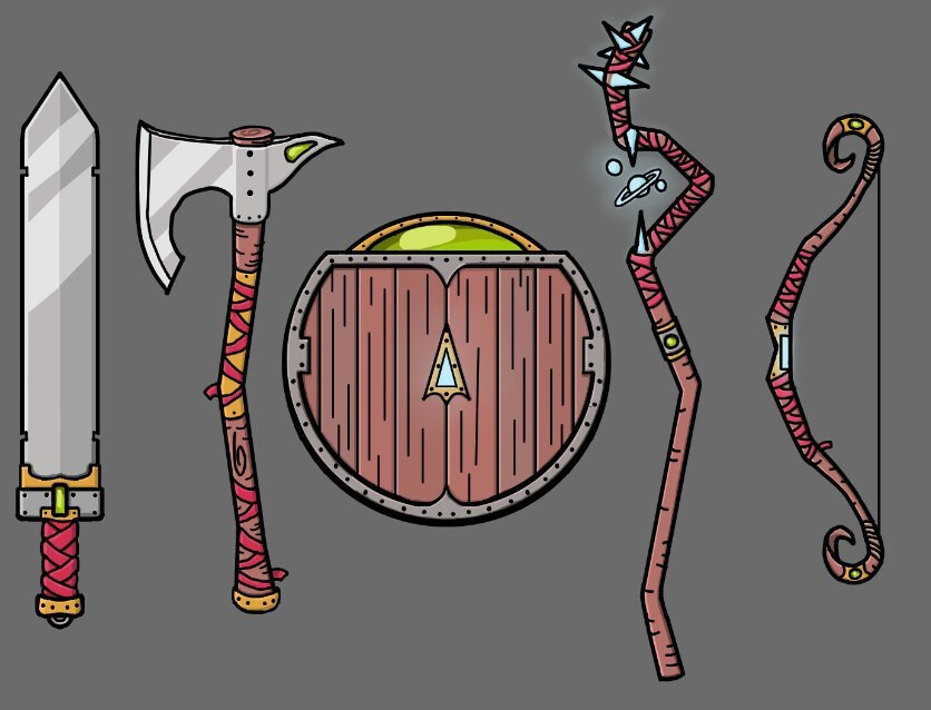 ArtStation - Magical Weapon Set Concept Art