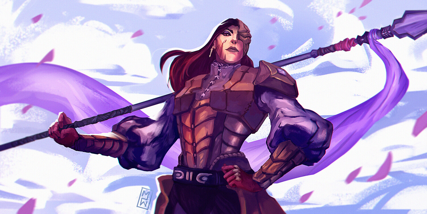 ArtStation - Ramona, the Lavender Lancer