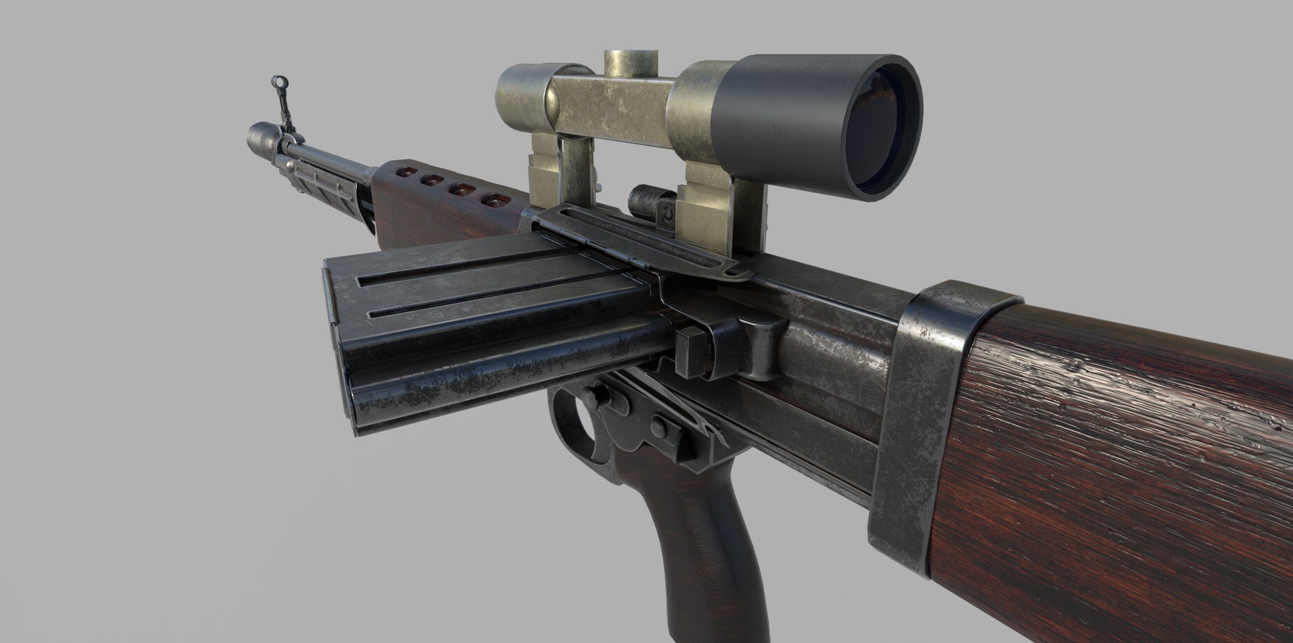 ArtStation - FG 42 Rifle 3D Model