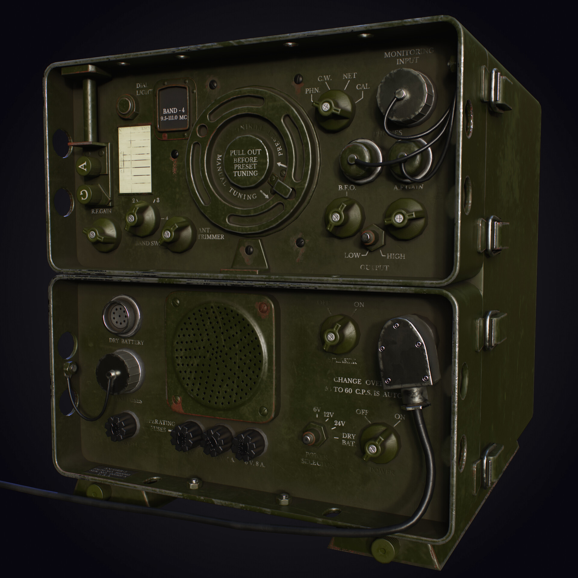 ArtStation - Radio receiver AN/GRR-5