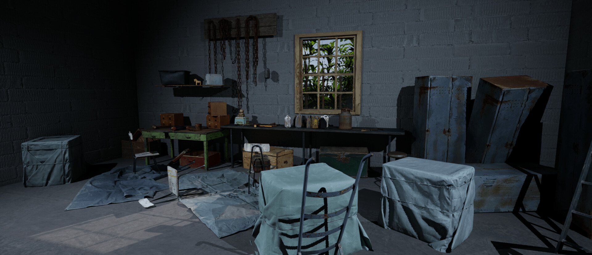 ArtStation - Abandoned workshop- Unreal Engine 5