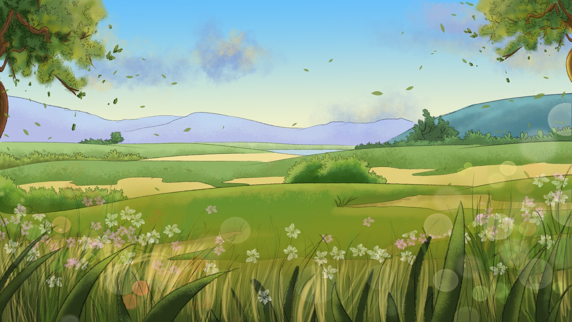 ArtStation - 2d digital landscape