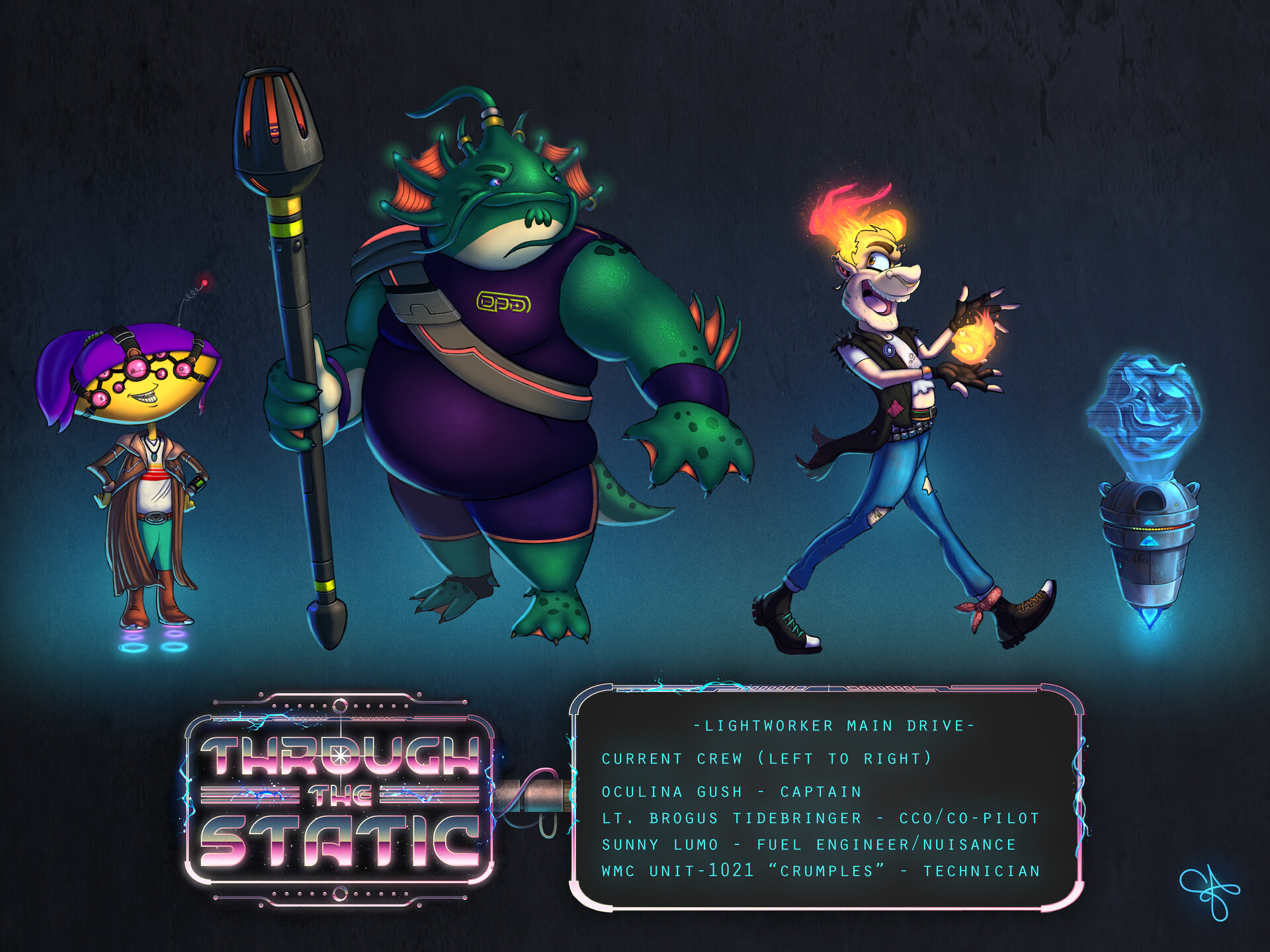 ArtStation - The Crew of the Lightworker