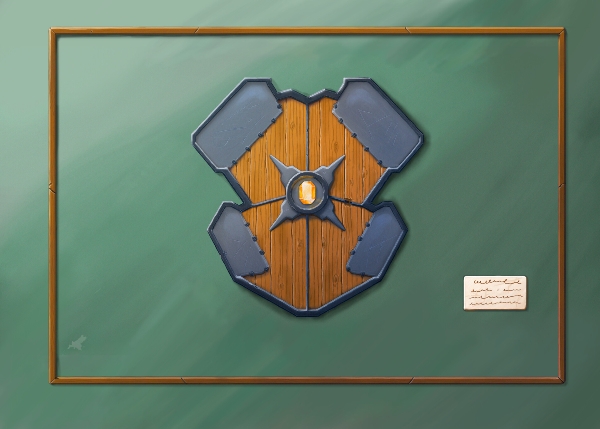 ArtStation - Dwarven Shield in Museum