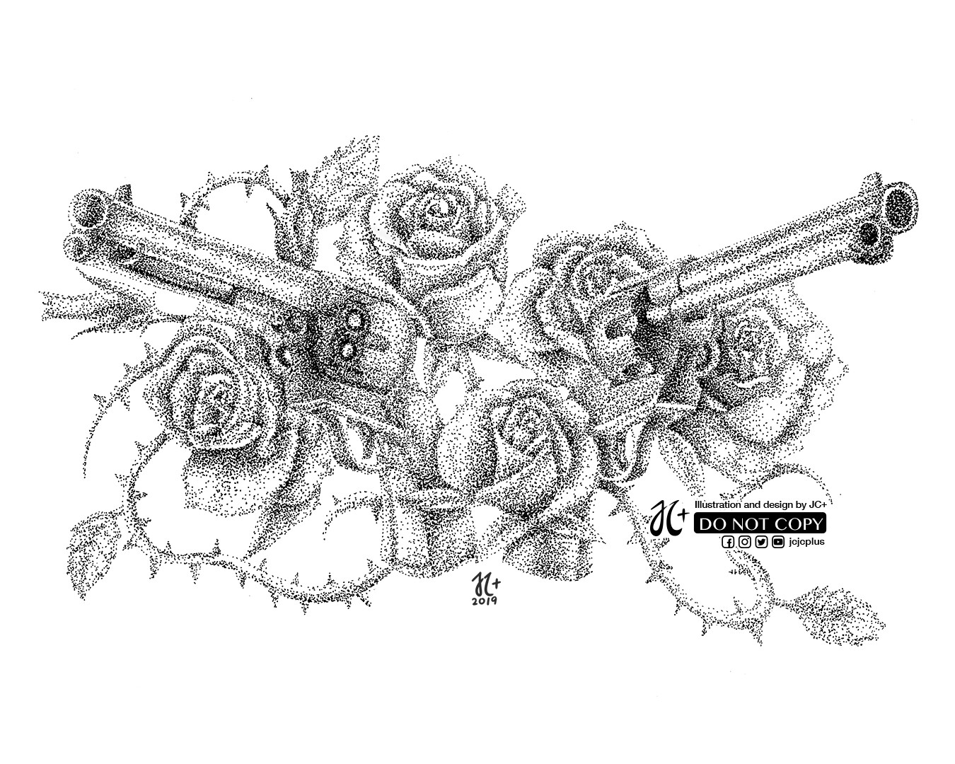 ArtStation - Dots Drawing - Guns N' Roses